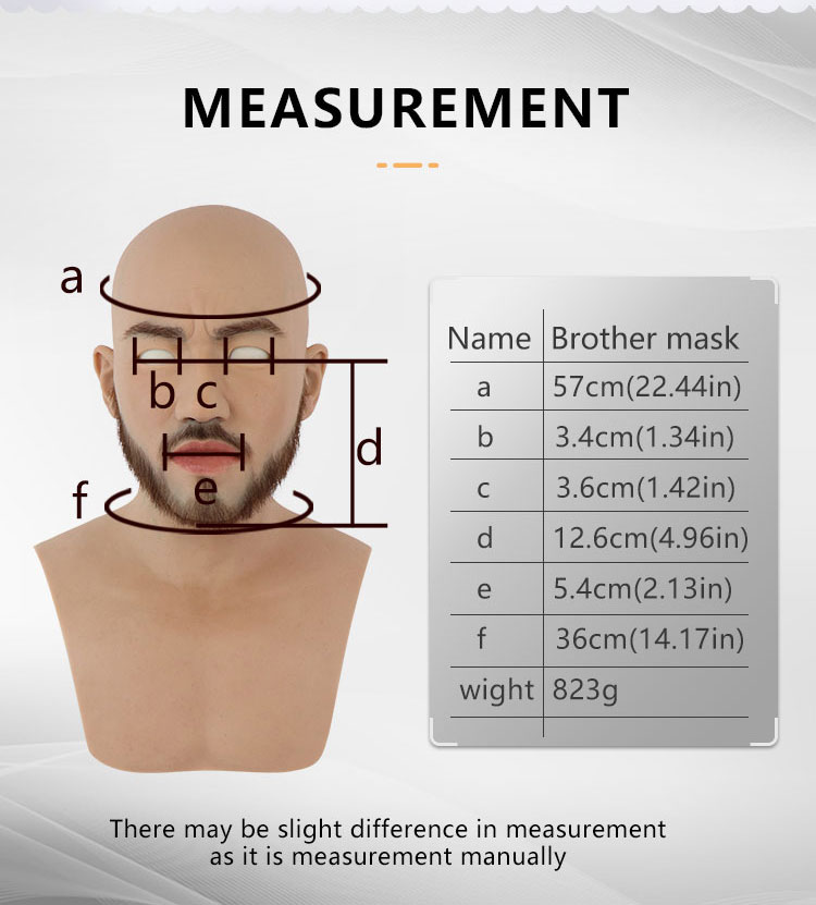 SMITIZEN Realistic Mask - Brother - Silicone Masks, Silicone Muscle ...