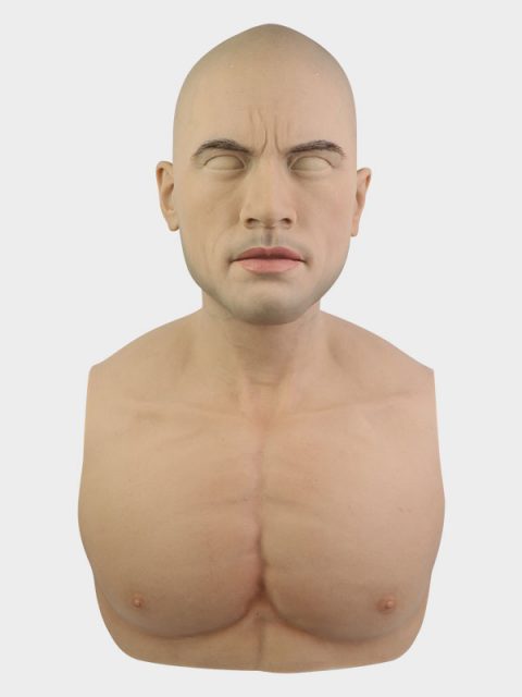 Silicone Male Mask - Muscular Johnson - Silicone Masks, Silicone Muscle ...
