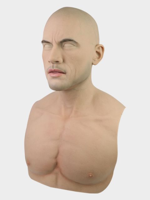 Silicone Male Mask - Muscular Johnson - Silicone Masks, Silicone Muscle ...