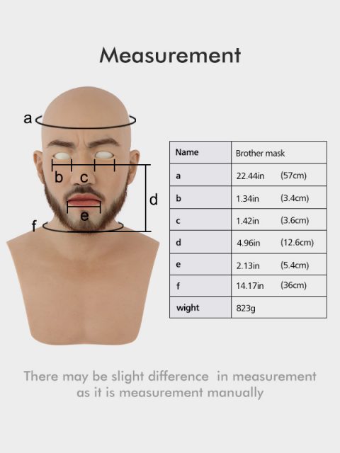 Realistic Male Mask - Brother - Silicone Masks, Silicone Muscle-Smitizen
