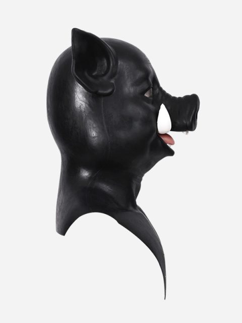 Silicone Black Pig Mask