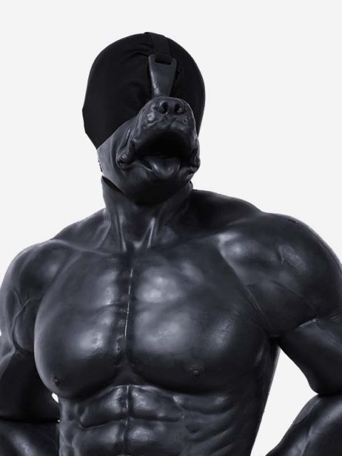 Silicone Black Dog/Pup Muzzle Mask