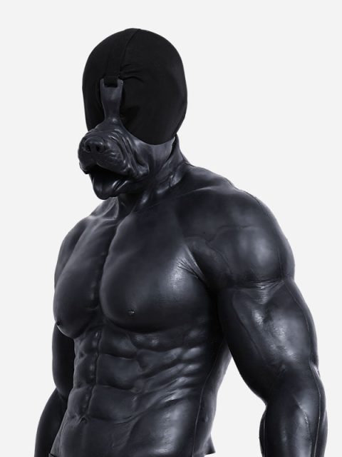 Silicone Black Dog/Pup Muzzle Mask