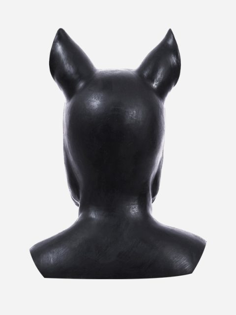 Silicone Black Bulldog Pup Mask