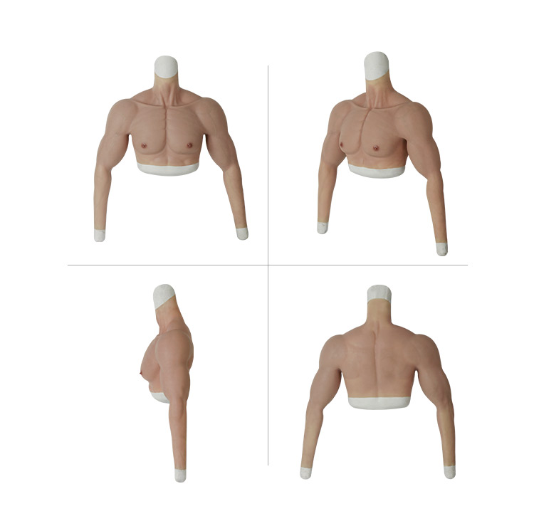 Realistic Muscle Suit with Arms - Without Belly - Silicone Masks ...