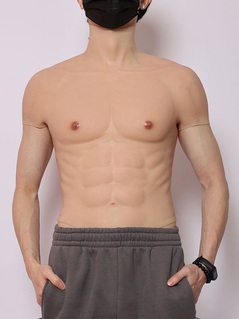 Realistic Muscle Suit with Zipper - Small Size - Silicone Masks ...