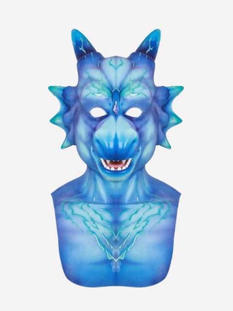 Silicone Ice Dragon Mask - Silicone Masks, Silicone Muscle-Smitizen