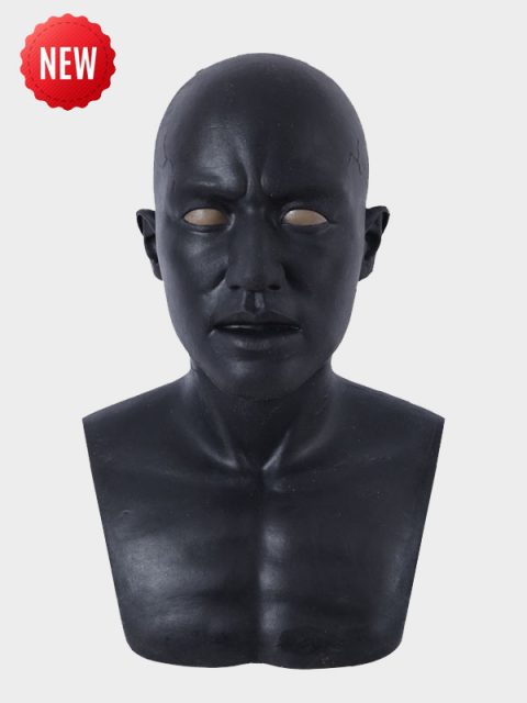 Black Silicone Male Mask - Brother