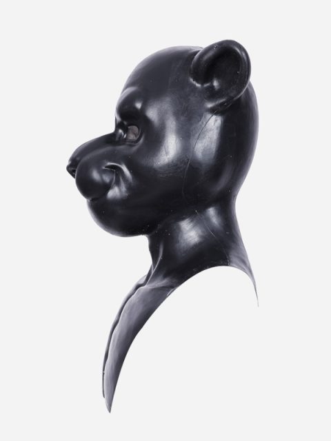 Silicone Black Cartoon Tiger Mask