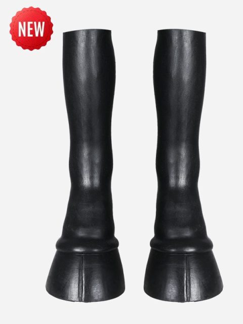 Silicone Black Stallion Muscle Petsuit Set