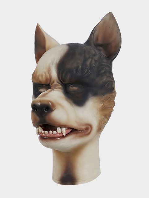 Silicone Doberman Dog/Pup Mask - Pirate
