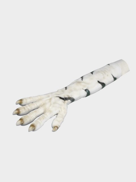 White Realistic Silicone Tiger Gloves - Silicone Masks, Silicone Muscle ...
