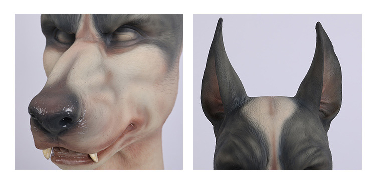 Silicone Puppyman Dog/Pup Mask - Inferno