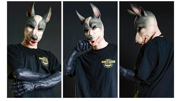 Silicone Puppyman Dog/Pup Mask - Inferno