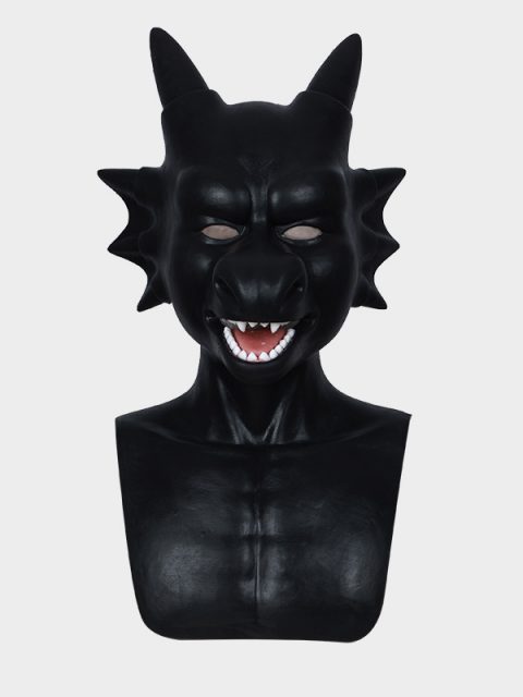 Silicone Black Dragon Mask - Silicone Masks, Silicone Muscle-Smitizen