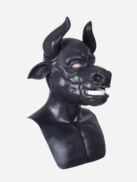 Silicone Black Bull Mask