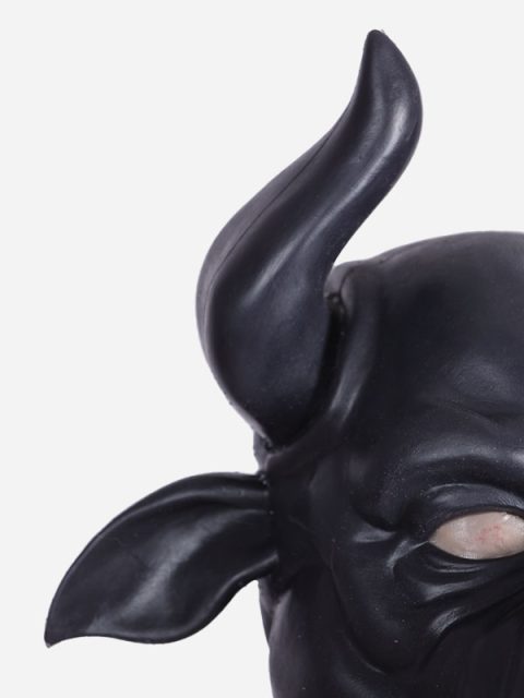 Silicone Black Bull Mask