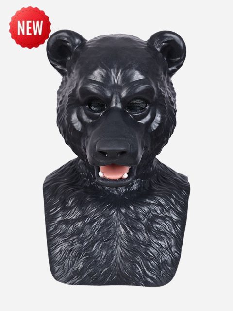 Silicone Black Strong Bear Mask