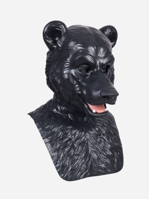 Silicone Black Strong Bear Mask