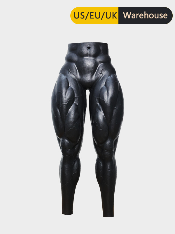Black Muscle Pant – Long Version - Silicone Masks, Silicone Muscle-Smitizen