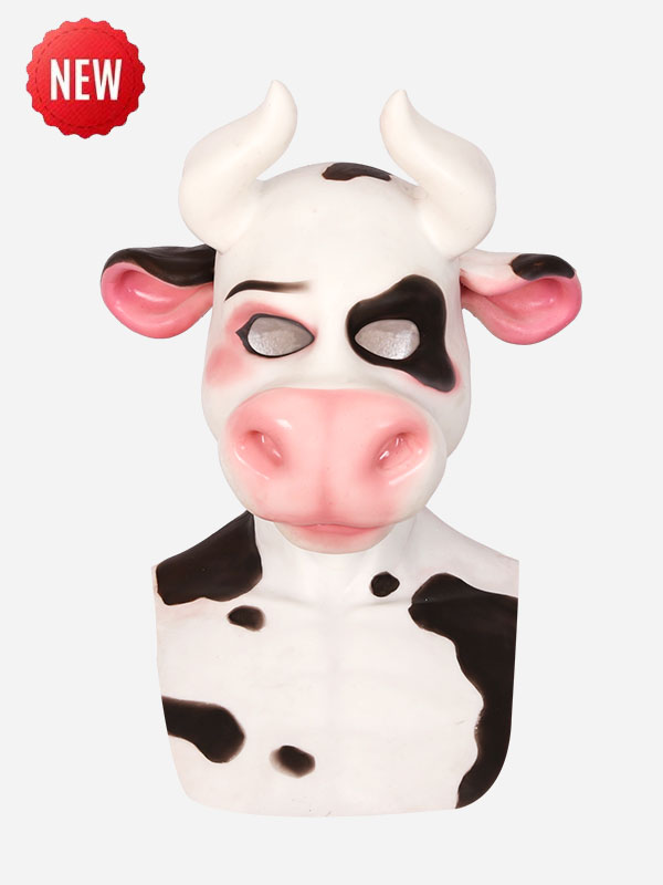 Silicone Spotted Cow Belly Petsuit Set with Udders Pants