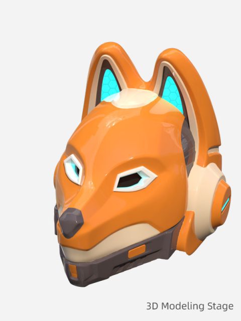 Protogen Fox Nick Mask