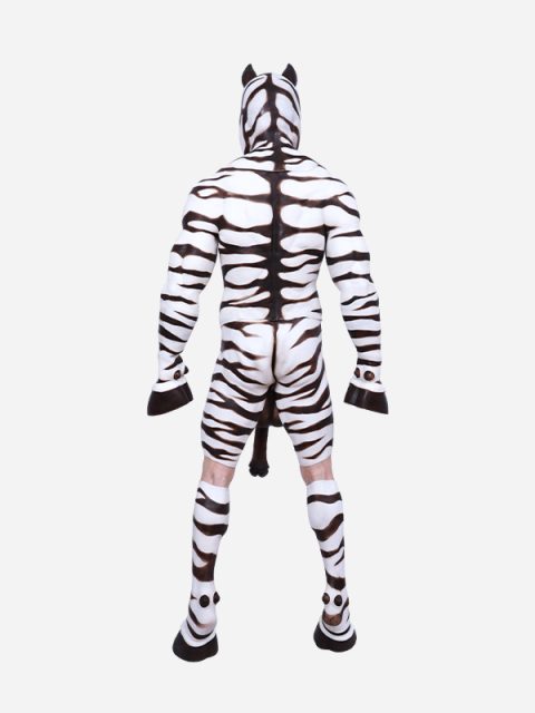 Silicone Zebra Muscle Petsuit Set