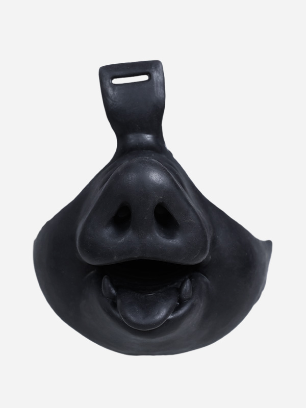Silicone Black Boar Half Mask