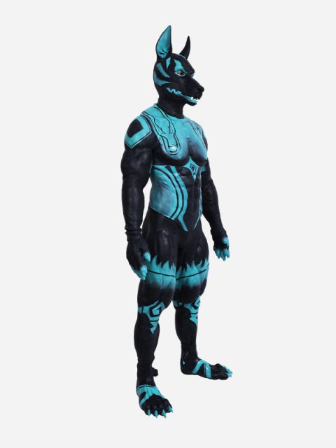 Silicone Cerberus Muscle Petsuit Set