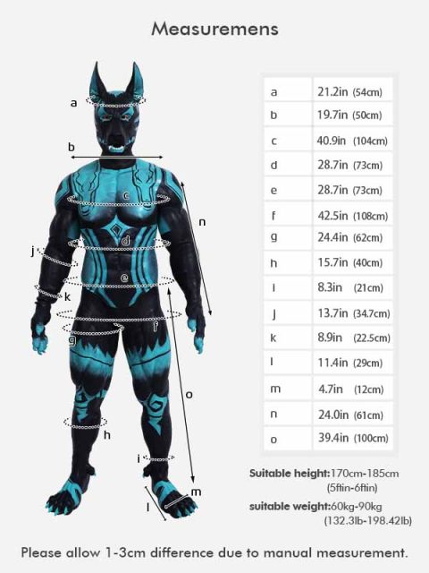 Silicone Cerberus Muscle Petsuit Set