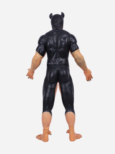 Silicone Colored Dobie Muscle Petsuit Set