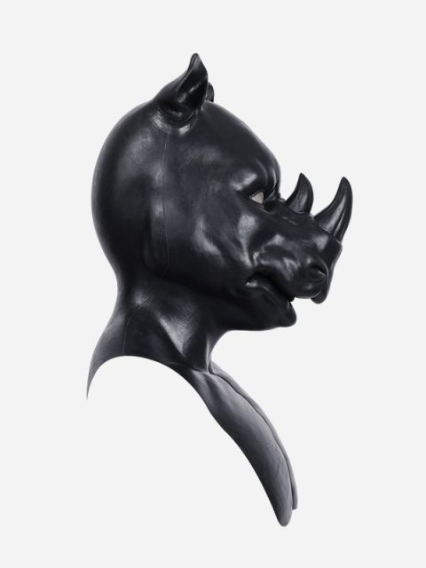 Silicone Black Rhino Mask