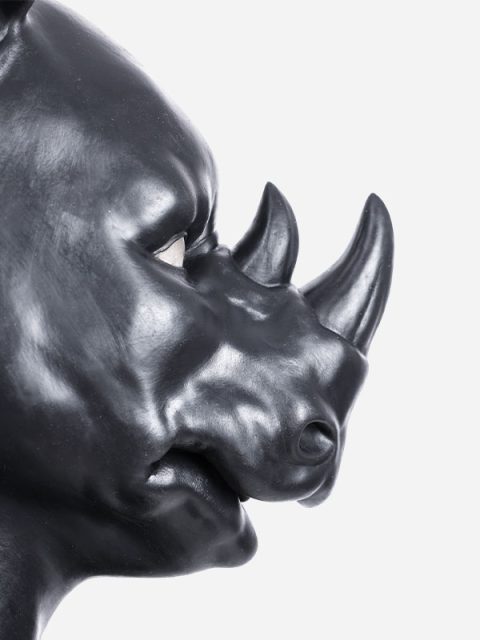 Silicone Black Rhino Mask
