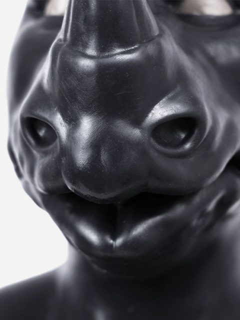 Silicone Black Rhino Mask