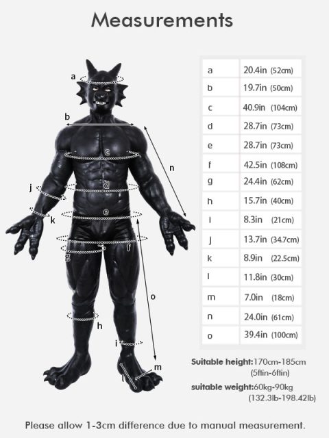 Silicone Black Three-Toed Dragon Muscle Petsuit Set