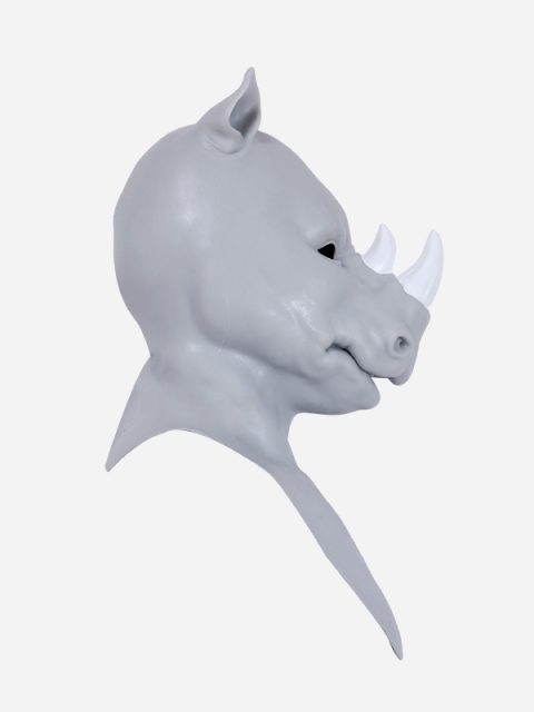 Silicone Gray Rhino Mask