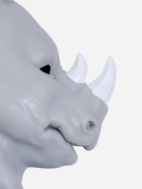 Silicone Gray Rhino Mask