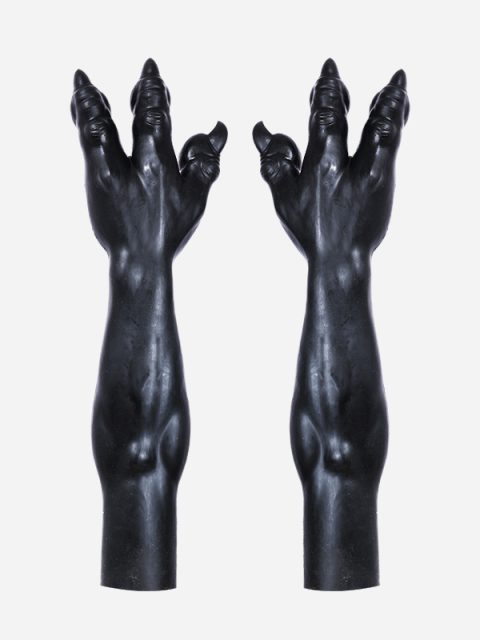 Silicone Black Three-Toed Dragon Muscle Petsuit Set