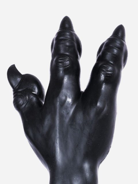 Black Silicone Three-Finger Monster Gloves
