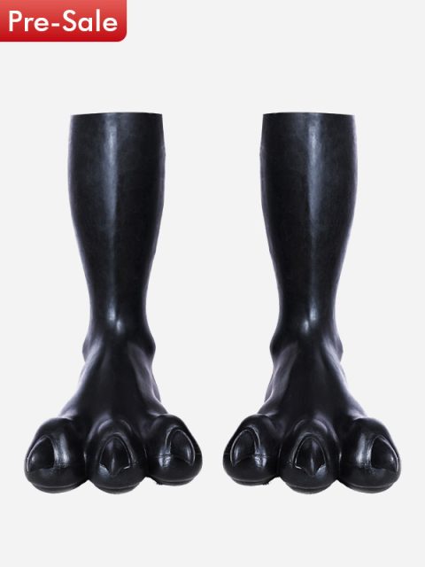Silicone Black Three-Toed Dragon Muscle Petsuit Set