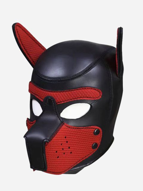 FREE Red Pup Play Mask - Silicone Masks, Silicone Muscle-Smitizen