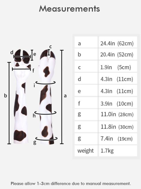 Silicone Spotted Cow/Bull Hoof Gloves
