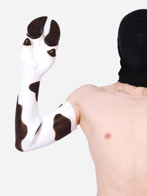 Silicone Spotted Cow/Bull Hoof Gloves