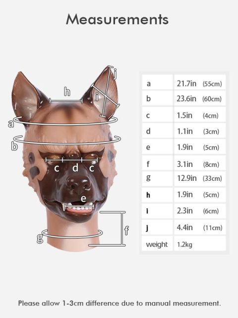 Silicone Hyena Mask