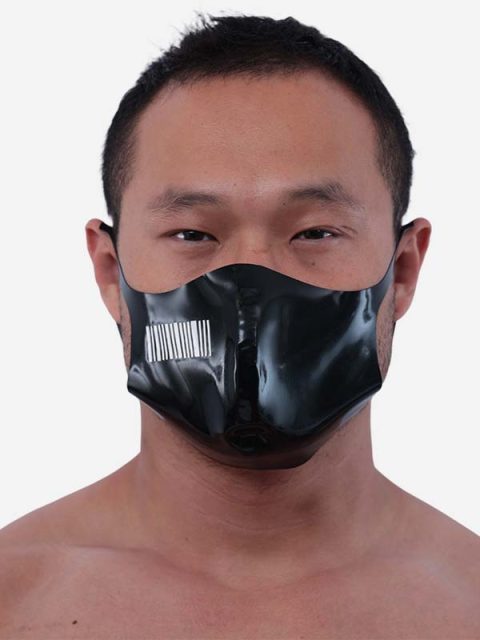 Latex Face Mask – Barcode - Silicone Masks, Silicone Muscle-Smitizen