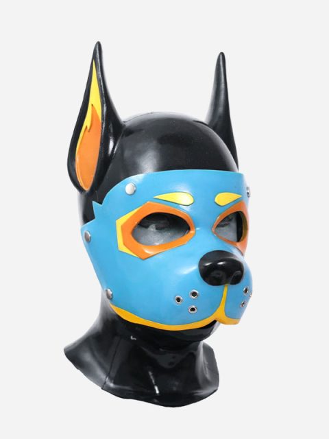 Silicone Muzzle Puppy Hood - Blue - Silicone Masks, Silicone Muscle ...