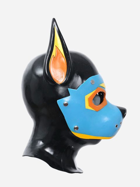 Silicone Muzzle Puppy Hood - Blue - Silicone Masks, Silicone Muscle ...