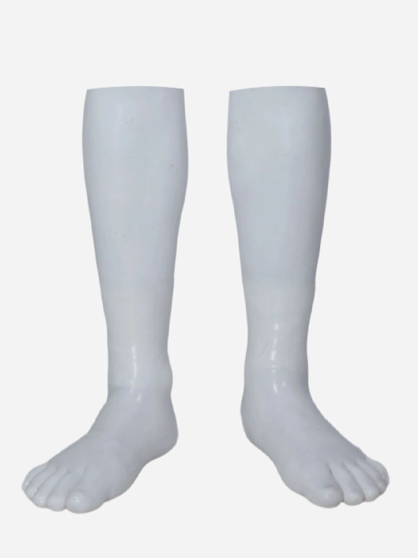 White Glossy Silicone Feet Covers - Silicone Masks, Silicone Muscle ...