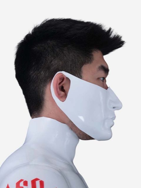 White Silicone Human Muzzle Mask - Silicone Masks, Silicone Muscle-Smitizen