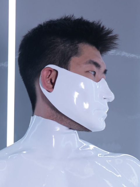White Silicone Human Muzzle Mask - Silicone Masks, Silicone Muscle-Smitizen